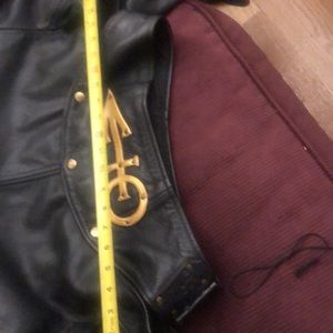 Prince | Jackets & Coats | Black Leather Vest Jacket Made For Prince ...